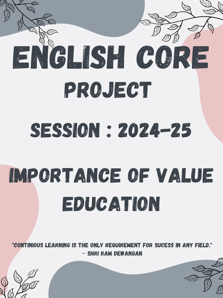 English Value Education | PDF