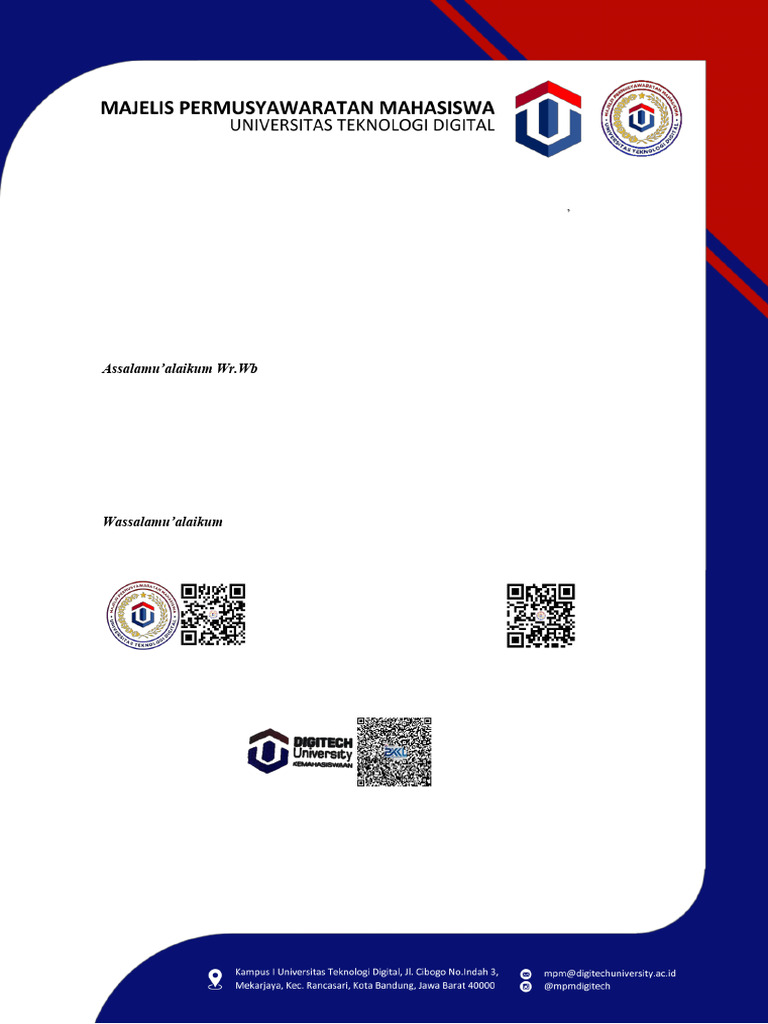 Surat Pemberitahuan Sosialisasi MPM | PDF