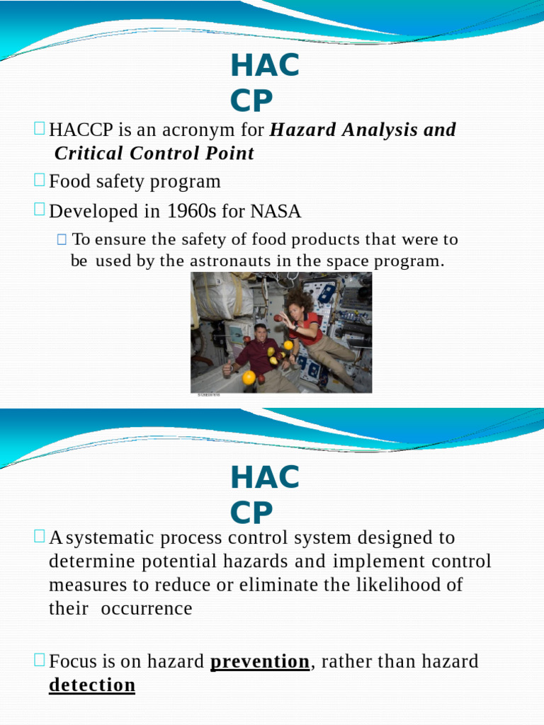 HACCP | PDF | Verification And Validation | Hazard Analysis And ...