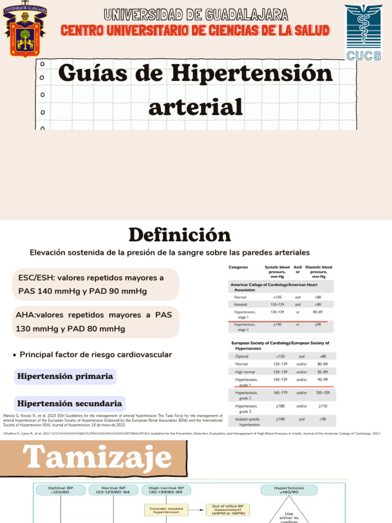 Guías de Hipertensión Arterial PDF | PDF | Medicina CLINICA | Medicina ...