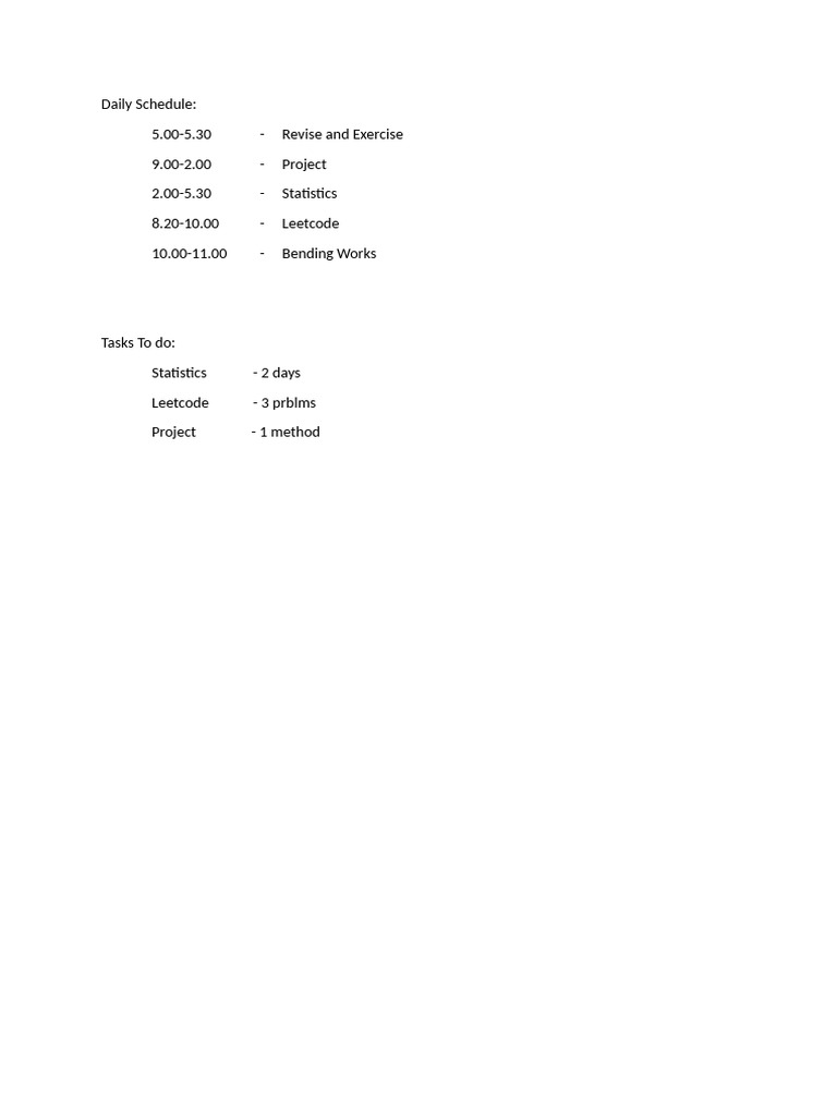 Efficient Study & Coding Routine | PDF