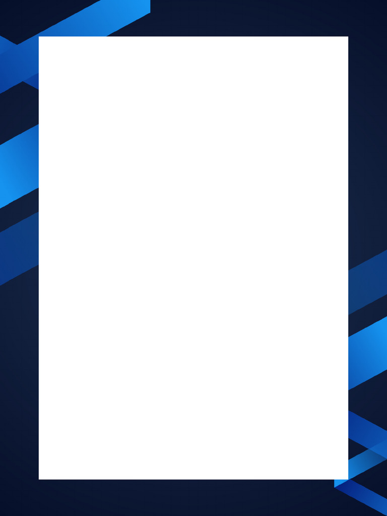 Blue and White Abstract Page Border Doubled Sided Poster PDF | PDF