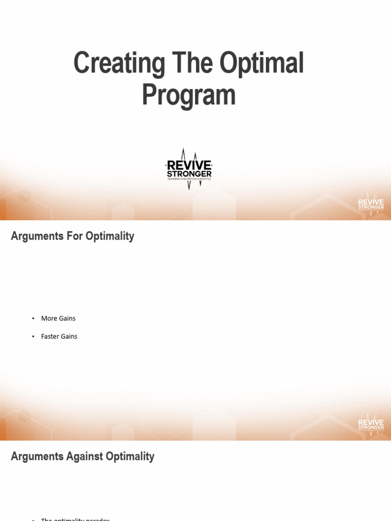 Creating The Optimal Program Presentation | PDF