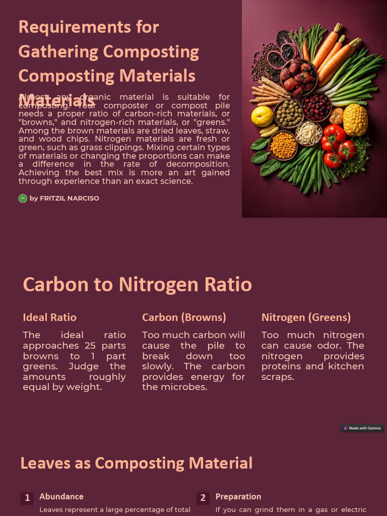 Requirements-for-Gathering-Composting-Materials | PDF | Compost | Manure
