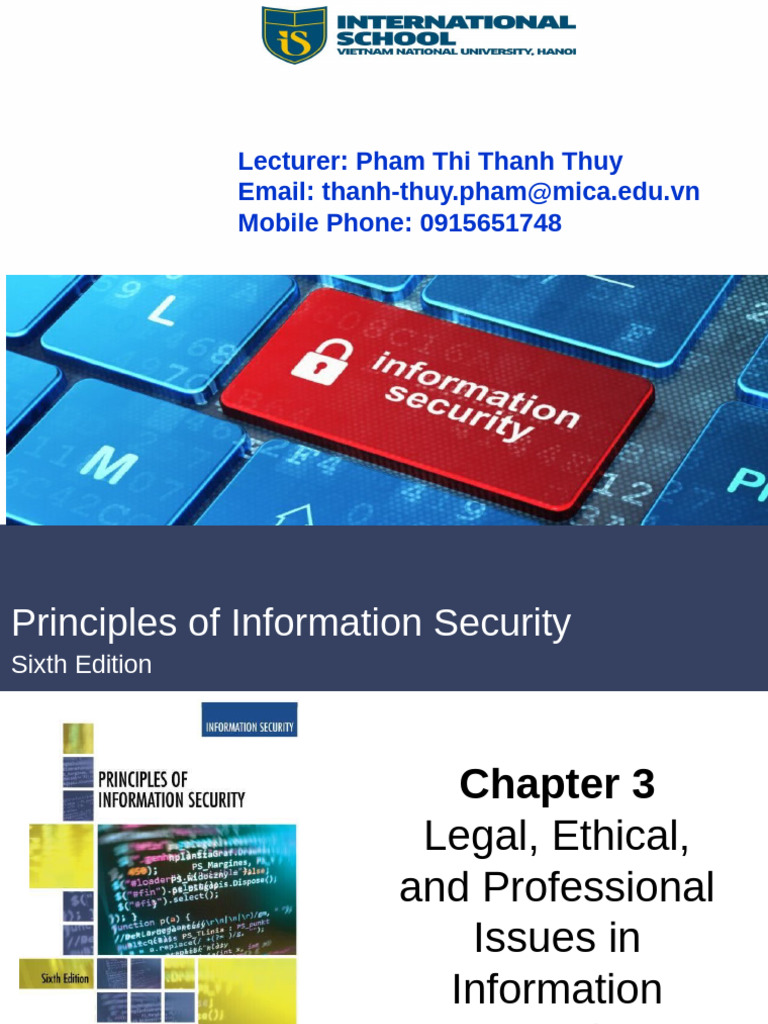 Information Security - Ch03 | PDF | Copyright | Copyright Infringement
