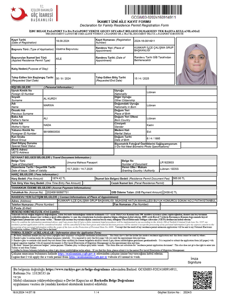 Basvuru Formu-Application Form | PDF