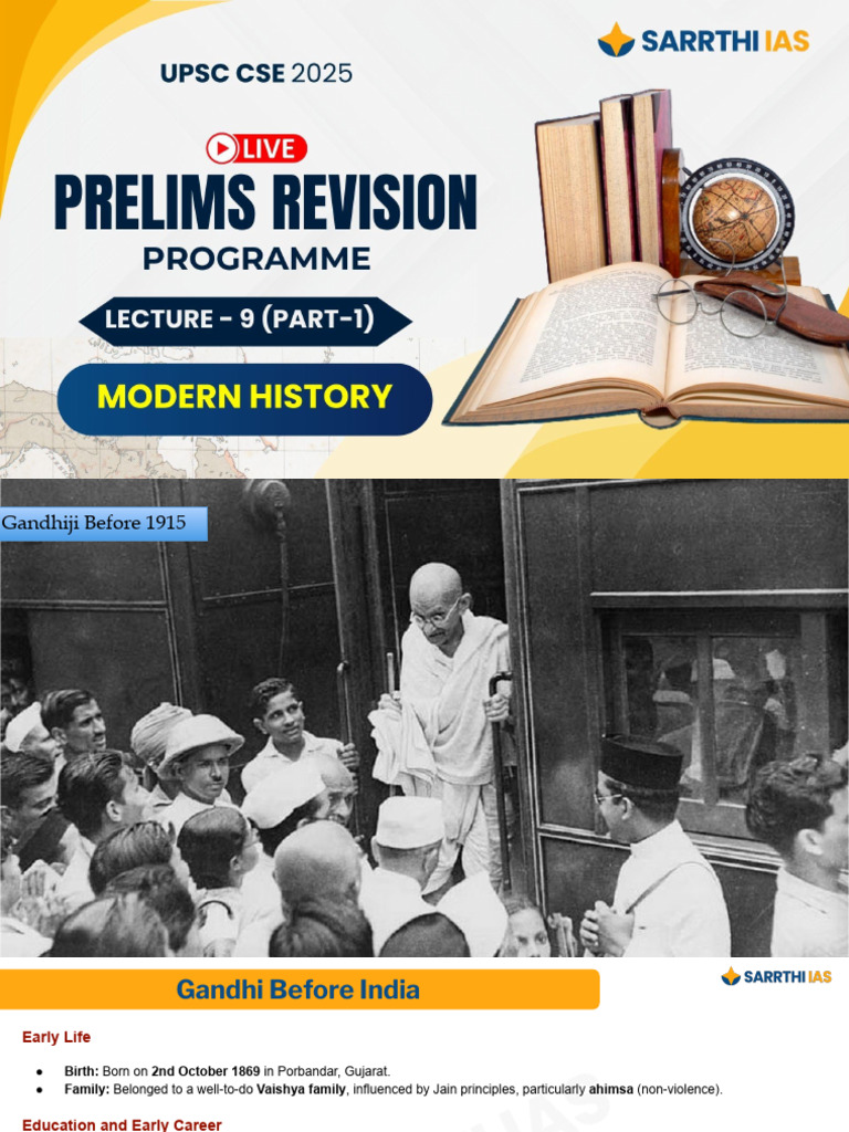 Gandhi Special Lecture | PDF | Mahatma Gandhi | Indian Independence ...