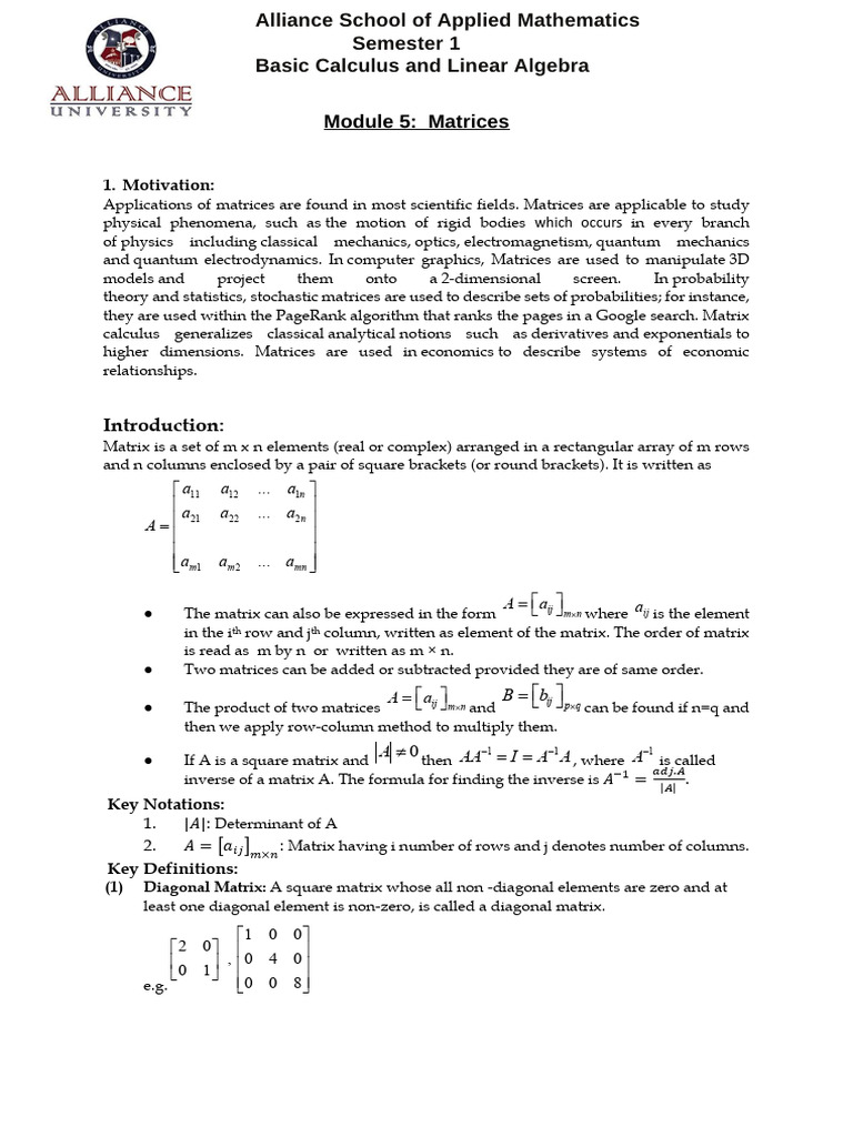 BCLA Module 5 Converted | PDF | Matrix (Mathematics) | Eigenvalues And Eigenvectors
