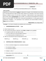 Examen CM2 : Évaluations et Corrigés | PDF