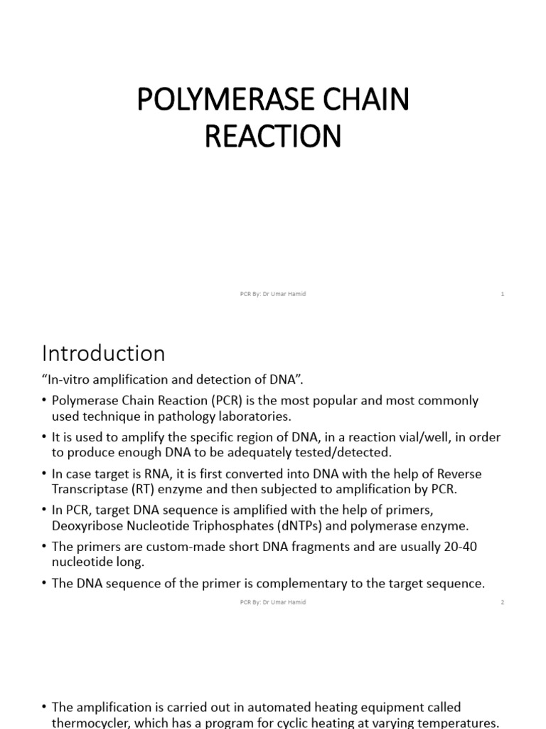 PCR | PDF | Polymerase Chain Reaction | Real Time Polymerase Chain Reaction