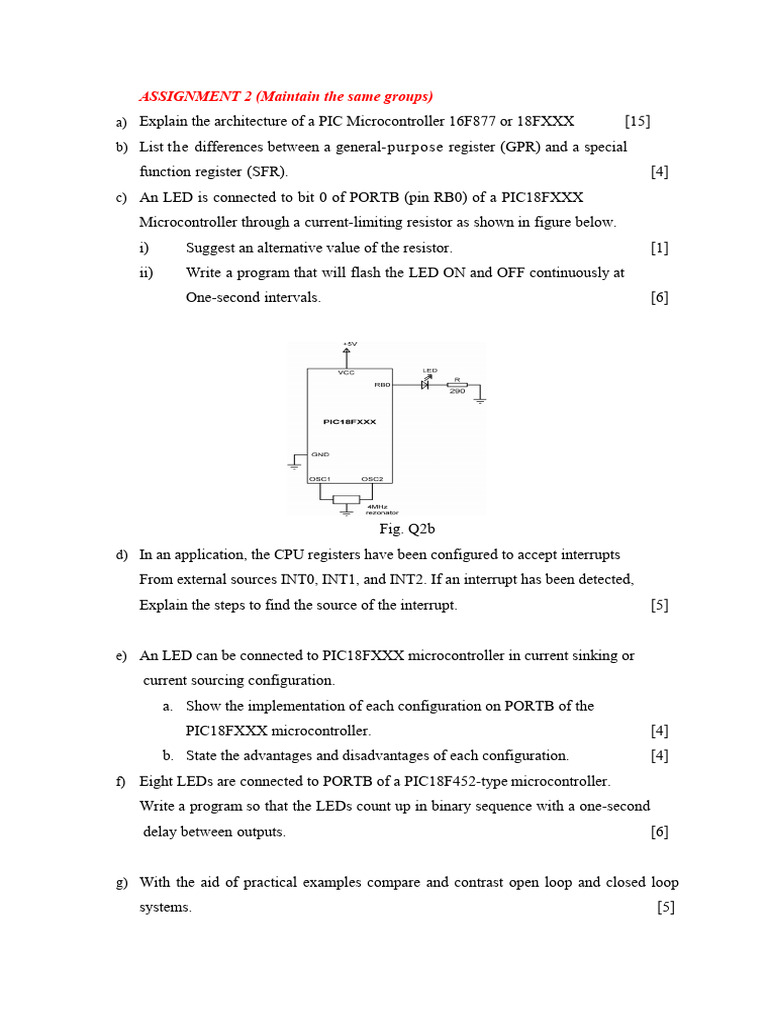 Assignment 2 Instrumentation and Embedded Systems | PDF