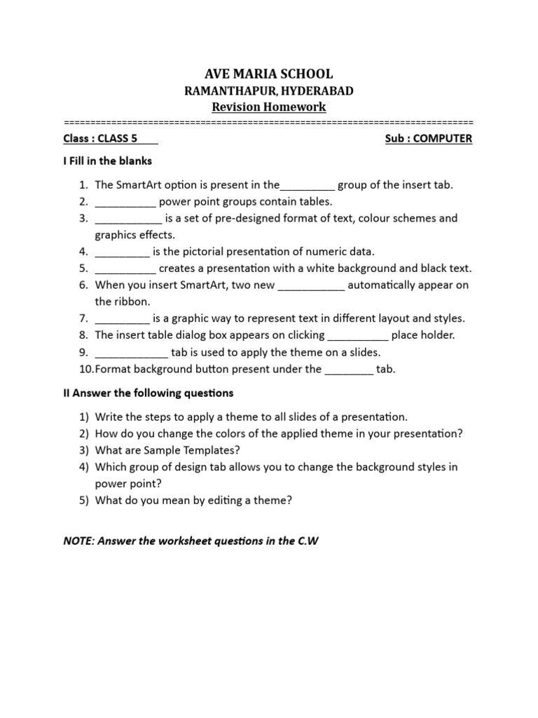 Class 5th Computer (1) | PDF