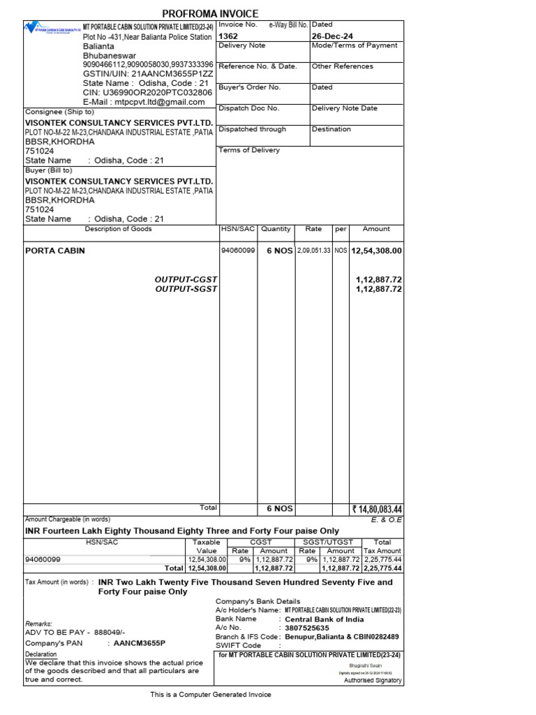 1362 | PDF | Invoice | Economies