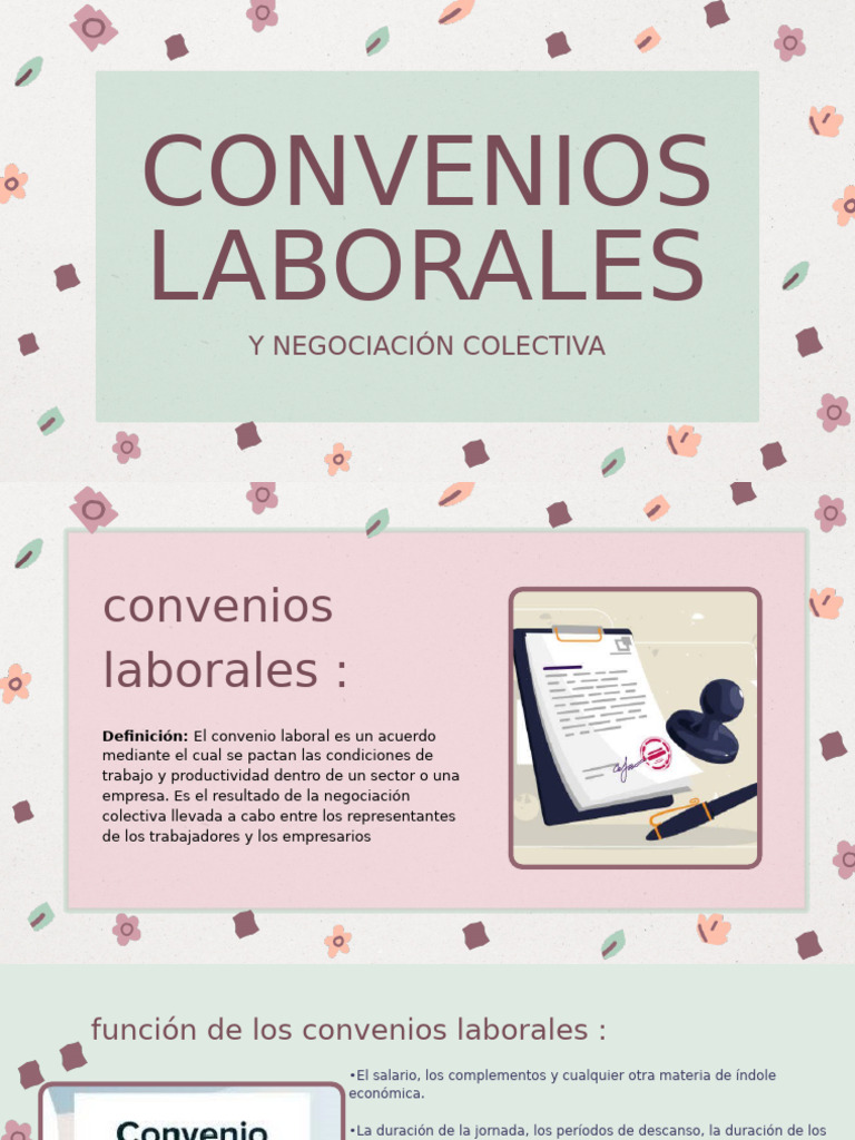 Convenios y Negociación Colectiva | PDF | Derecho laboral | Salario