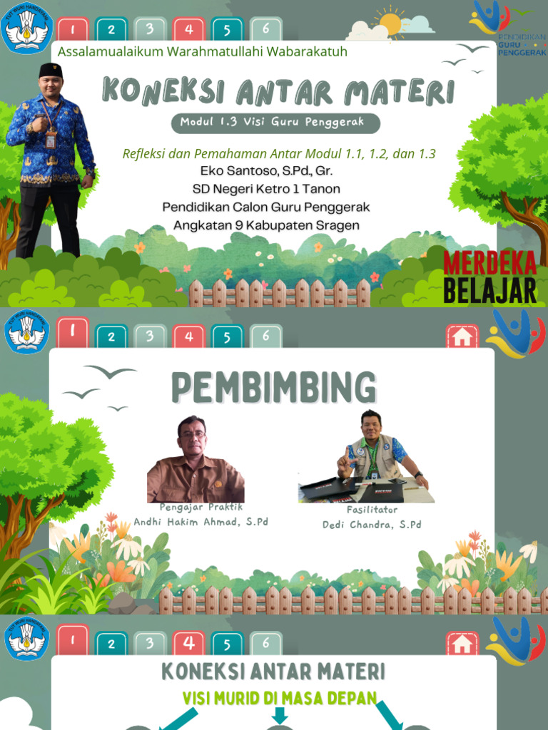 EKO SANTOSO, S.Pd., Gr._Tugas 1.3.a.8 KONEKSI ANTAR MATERI - MODUL 1.3 | PDF