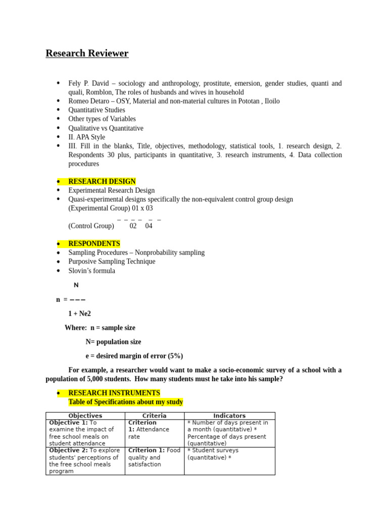Research Reviewer | PDF | Mode (Statistics) | Mean