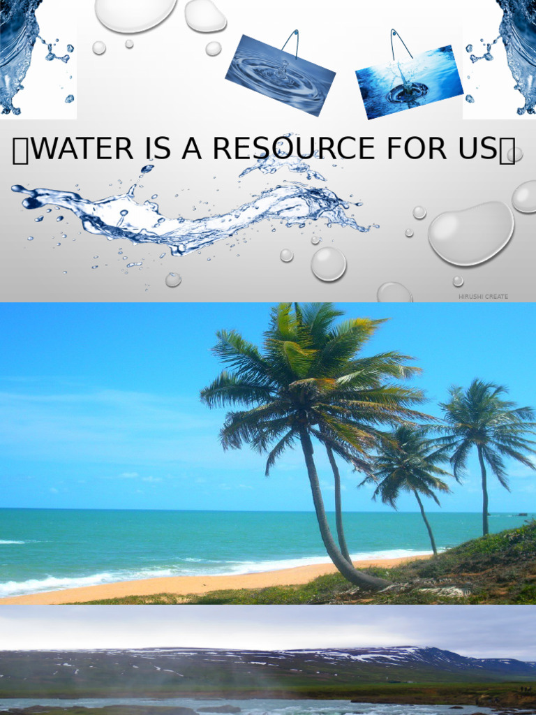 ?water Is A Resource For Us? | PDF