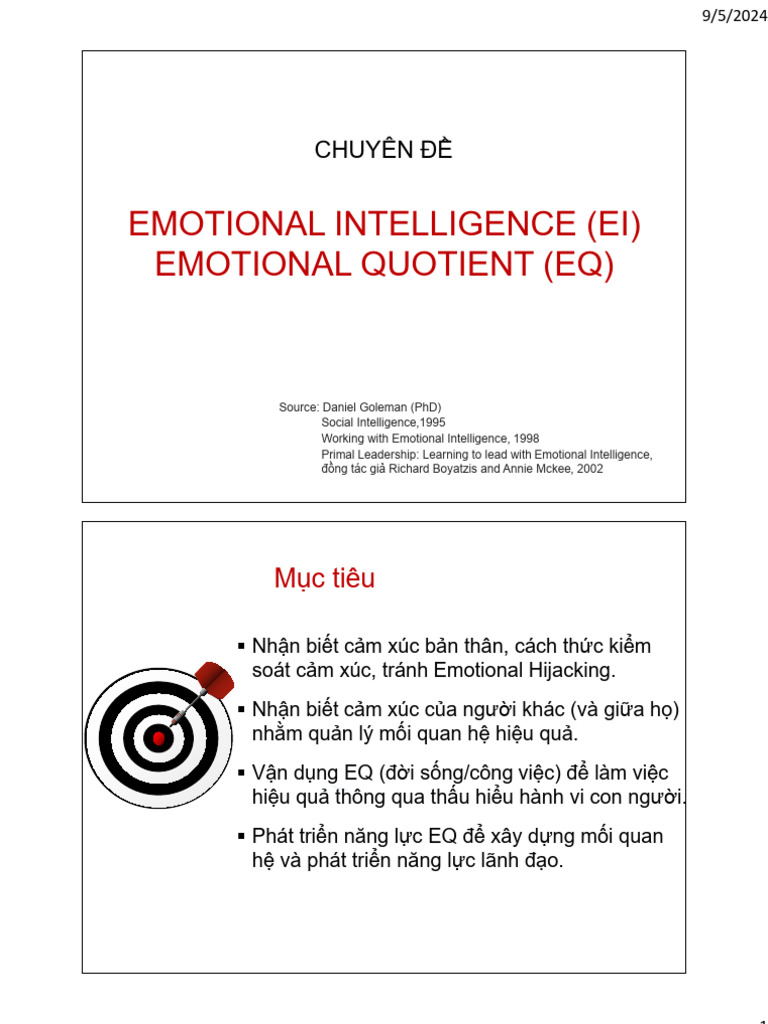 Emotional Intelligence - Handout | PDF