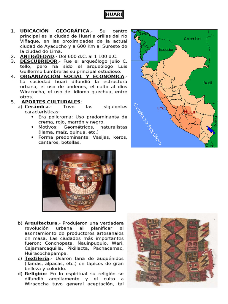 Cultura Huari 4 | PDF