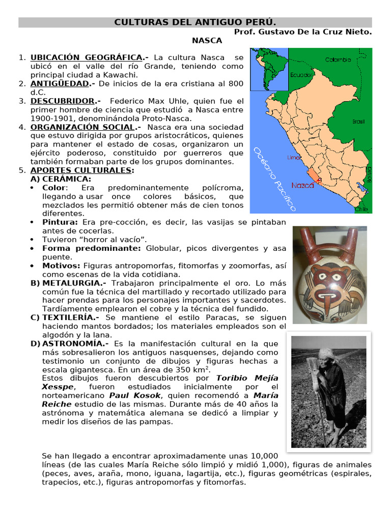 Descubrimiento de la Cultura Nasca | PDF