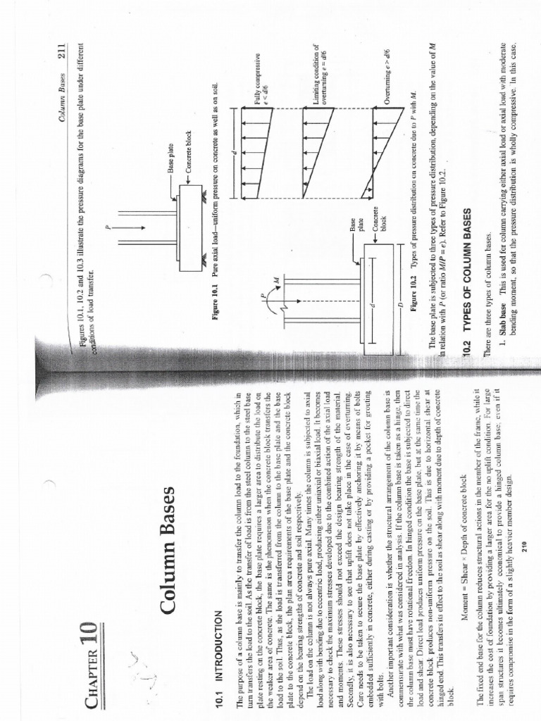 Column Bases Reference Book Pages | PDF