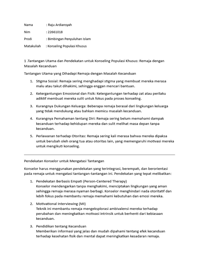 Populasi Khusus Raju PDF | PDF