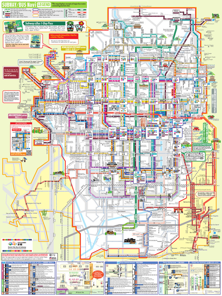 kyoto_map | PDF | Bus Transport | Transport