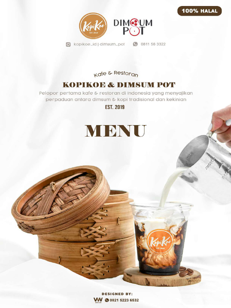 Menu Kopi Koe dan Dimsum Pot | PDF