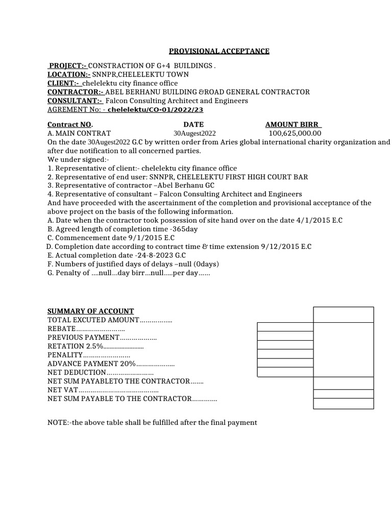 provision CHLK | PDF