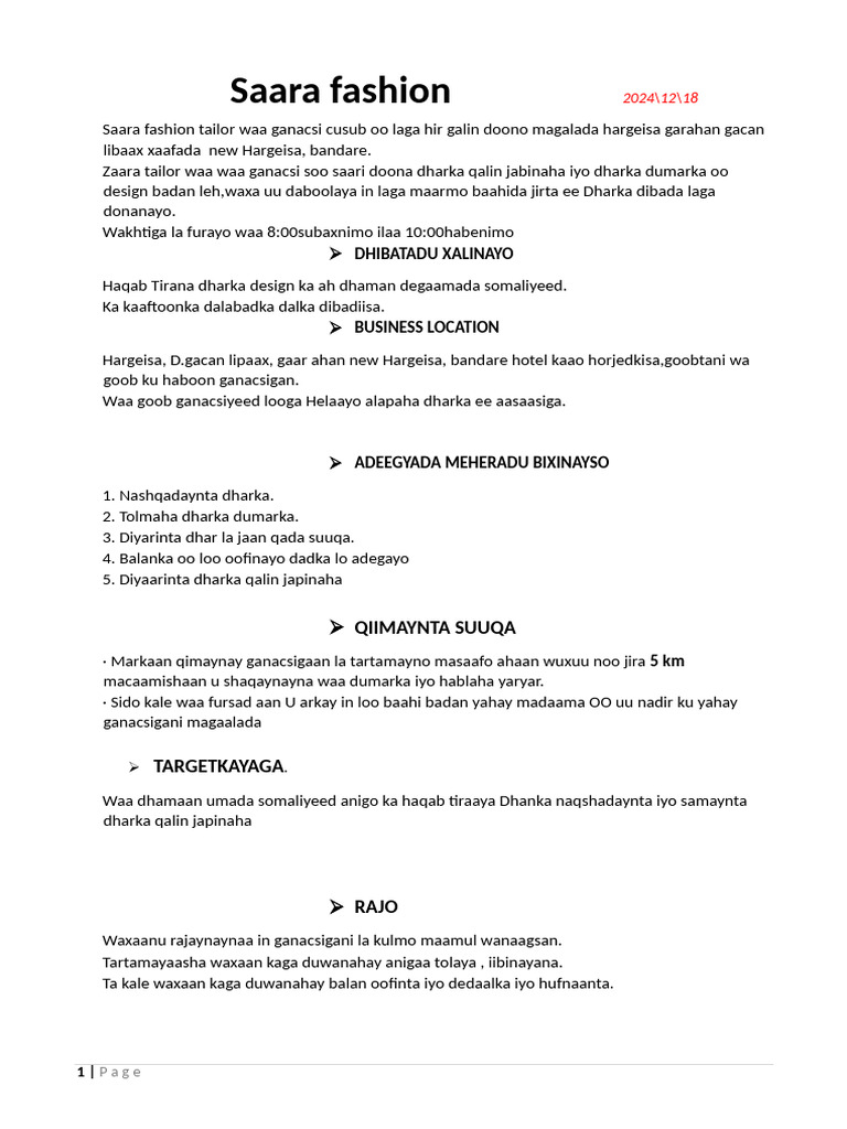 Saara Fashion | PDF | Expense | Production And Manufacturing