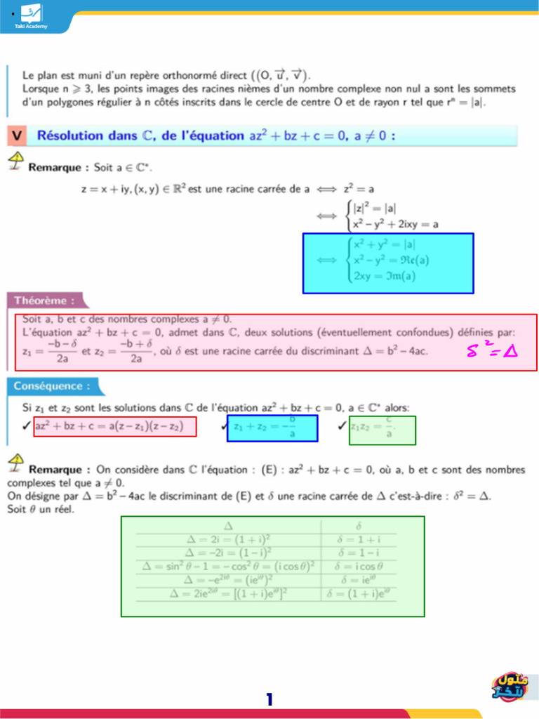 66f6bfc64c473 Corrigé-Complexes | PDF