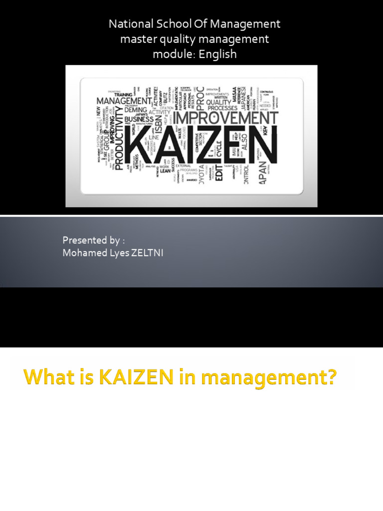 Understanding Kaizen: Continuous Improvement | PDF | Lean Manufacturing ...