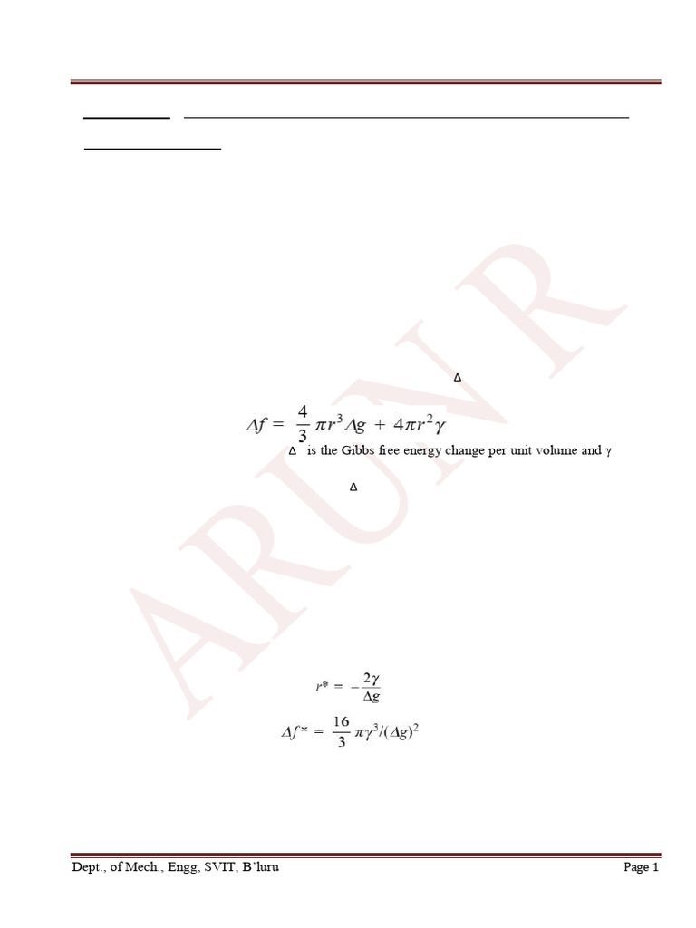 Module 3 Nucleation, Plastic Deformation and Heat Treatment | PDF ...