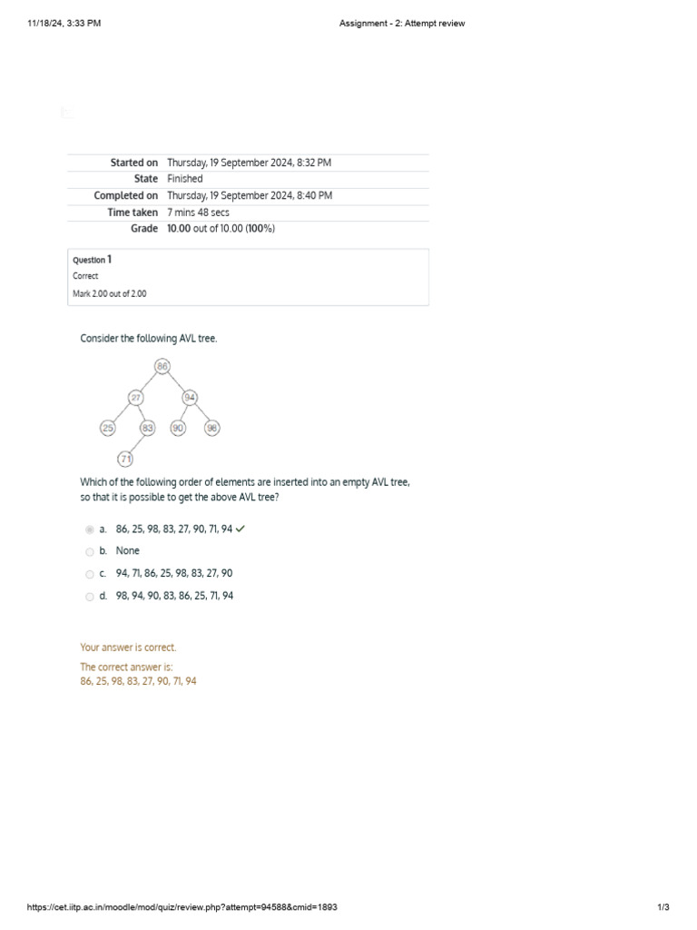 Assignment - 2 - Attempt Review-1 | PDF | Algorithms And Data Structures | Theoretical Computer ...