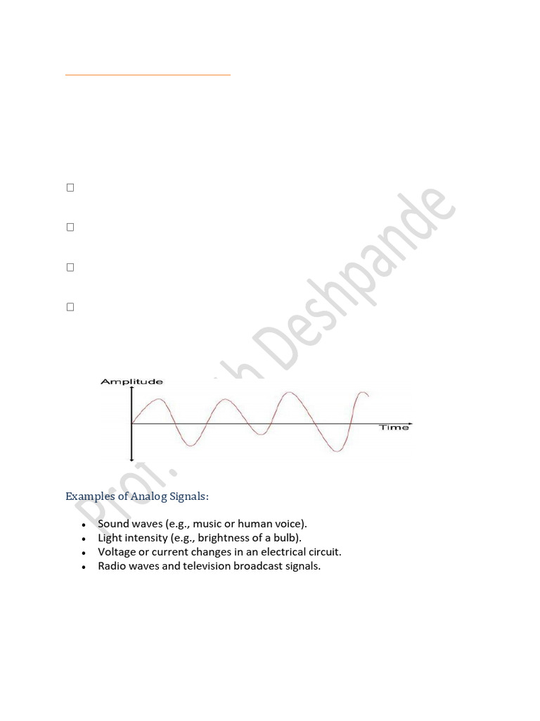 Unit 1 | PDF | Error Detection And Correction | Digital Signal