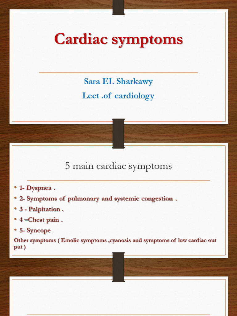 Cardiac Symptoms 241017 182634 | PDF | Heart | Causes Of Death