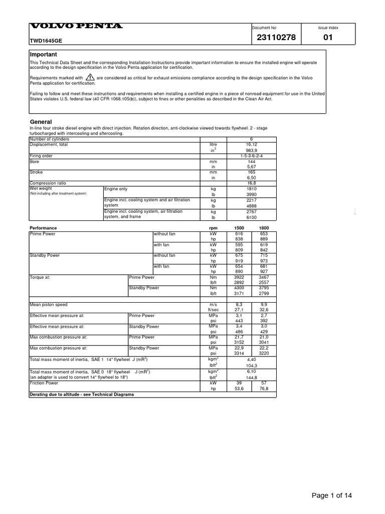 TWD1645GE-PPv-Engine | PDF | Diesel Engine | Radiator