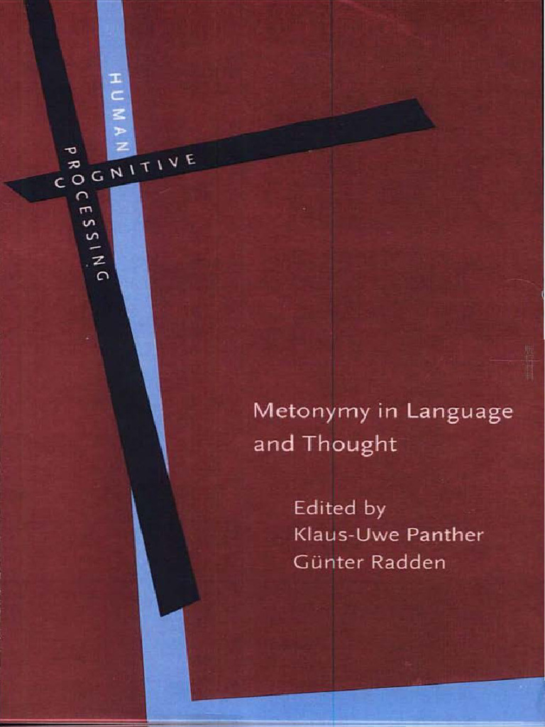 Klaus-Uwe Panther (Ed.), Günter Radden (Ed.) - Metonymy in Language and ...