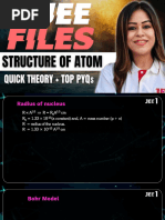 Structure of Atom Class11 Formula Sheet Manual | PDF