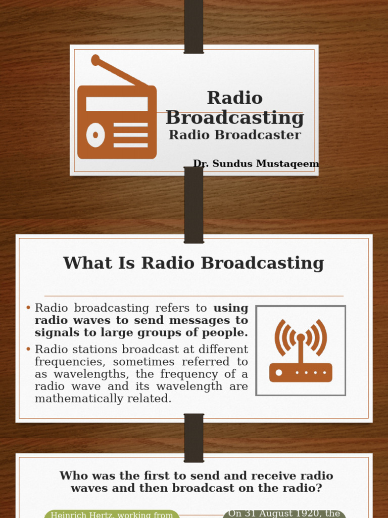 6) Radio Broadcasting Radio Broadcaster | PDF | Radio | Frequency Modulation