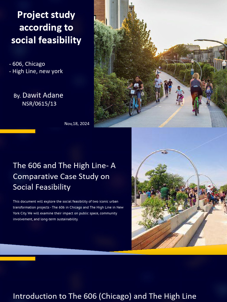 606 and High Line project Study based on social Feasibility by dawit adane | PDF ...