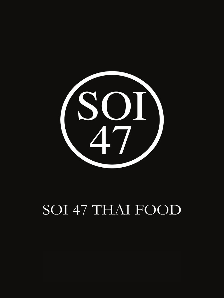 Soi 47 Menu | PDF