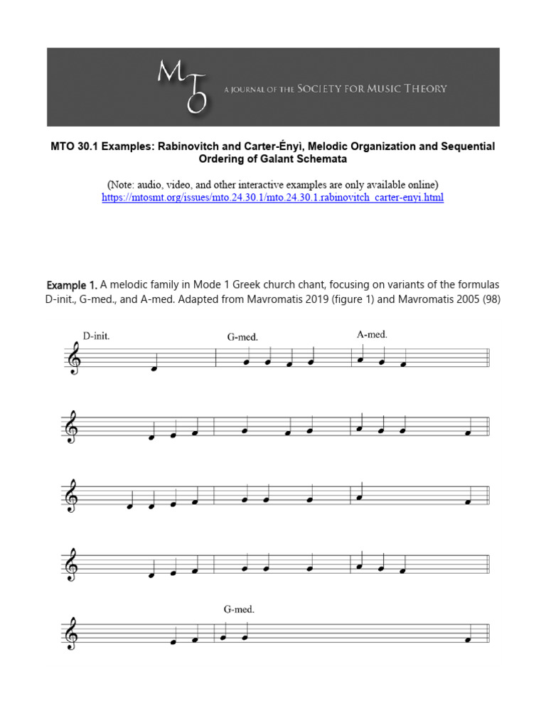 Galant Schemata Analysis Examples | PDF | Elements Of Music | Musical ...