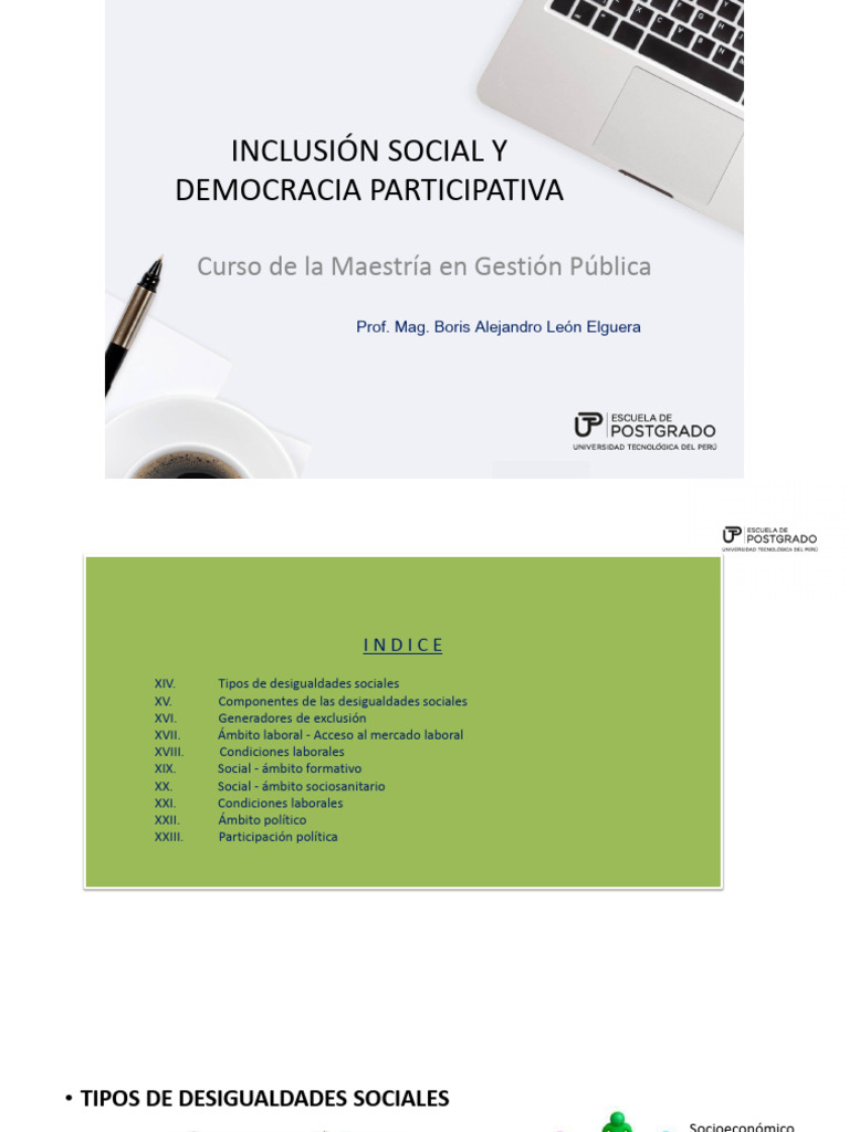 Inclusión Social Demo Participativa IV | PDF | Exclusión social ...