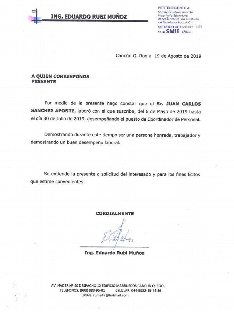 Carta Recom 1 Jcsa | PDF
