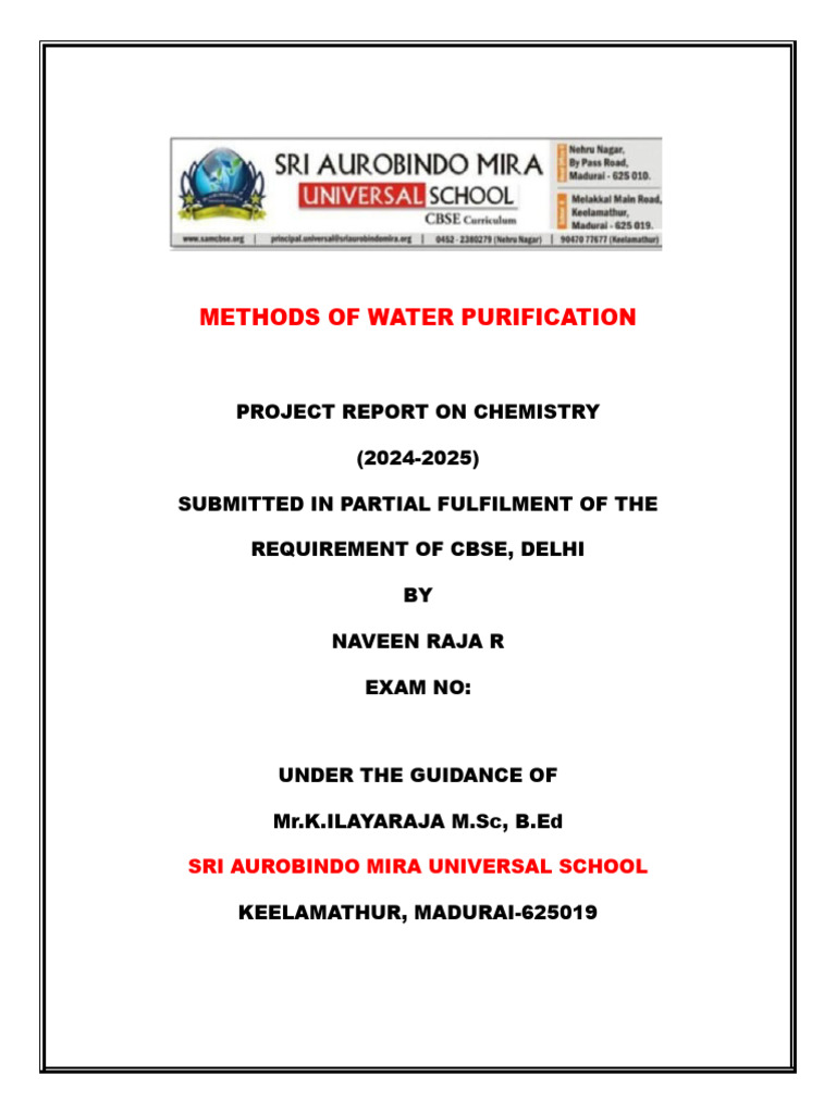 Naveen Raja Chem | PDF
