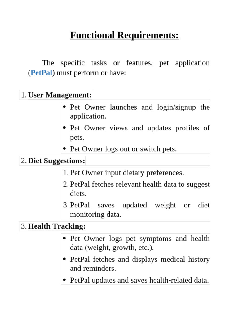 Functional - Non-Functional Requirements Formobile Application | PDF | Usability | Computing