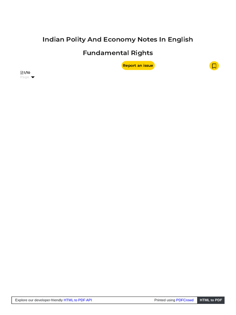Fundamental Rights | PDF