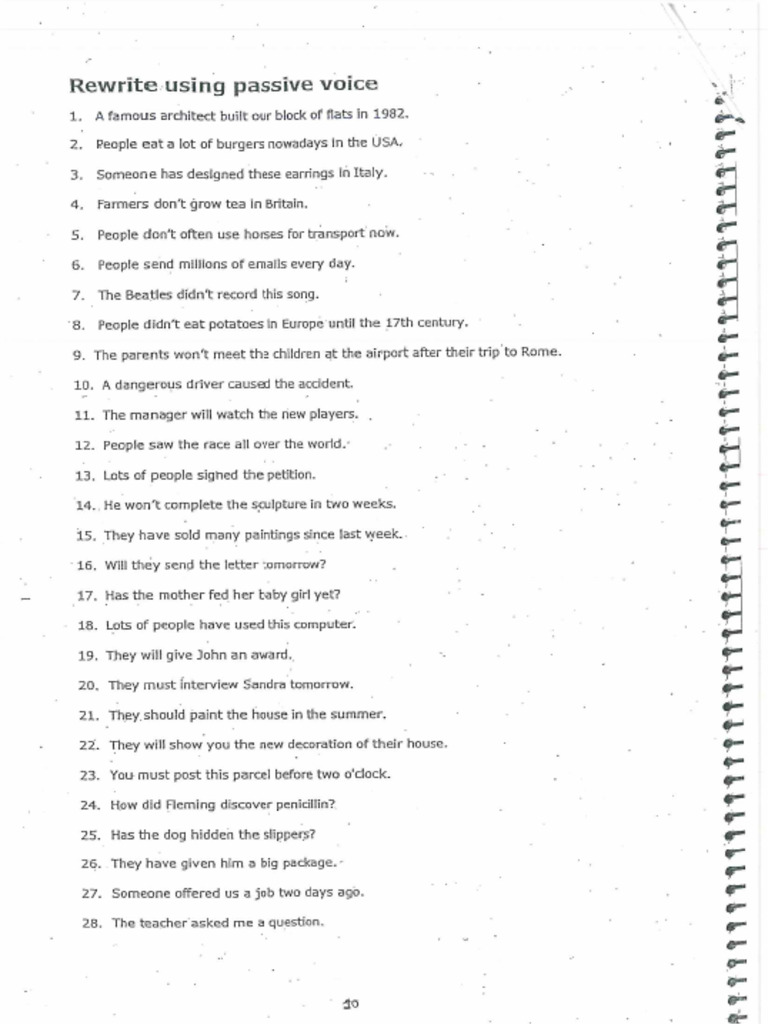 Passive Rephrasing | PDF