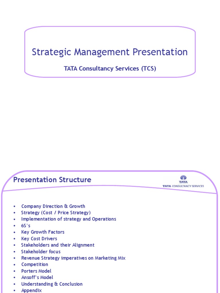 Strategy Analysis TCS | PDF